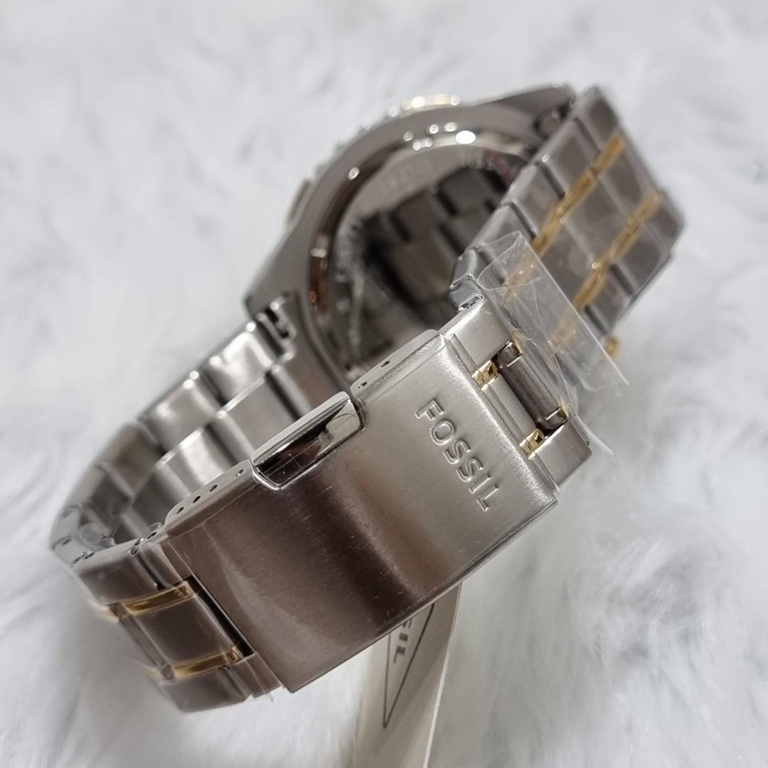 FOSSIL FS5771 Garrett Chronograph Stainless Steel Watch, Men's Fashion ...