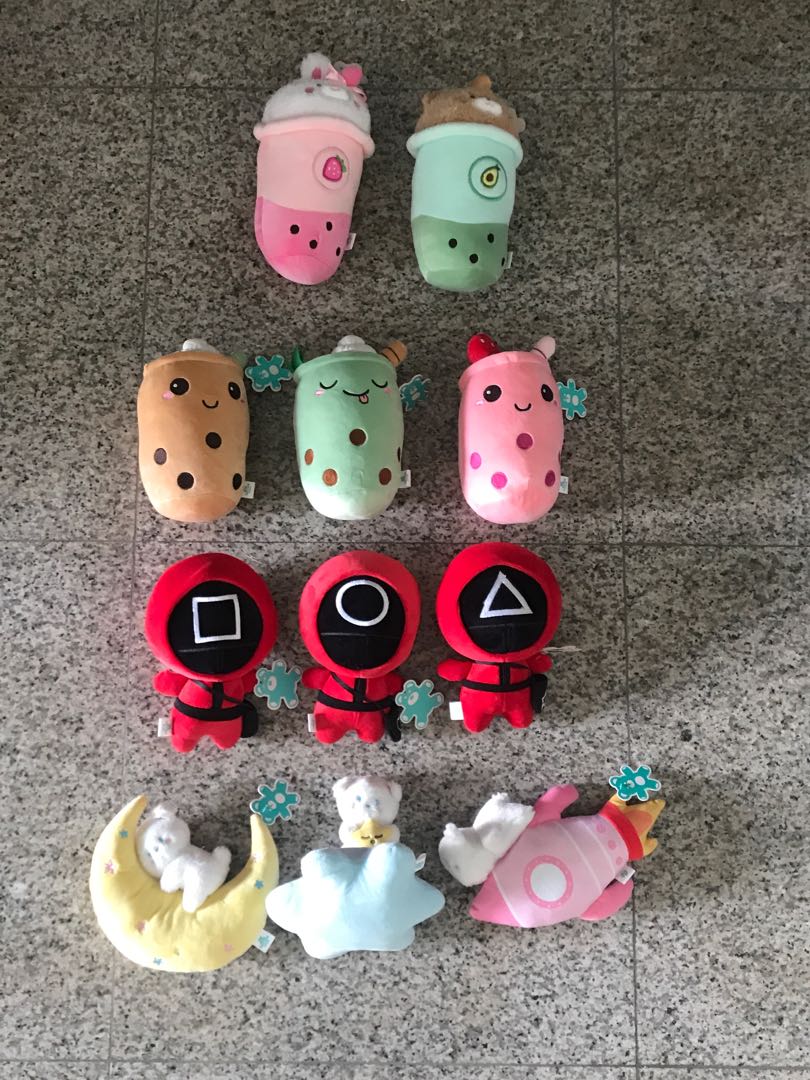 Fun Claw Bubble Tea, Squid Game, Bed Time Soft Toys / Plush Toys ...