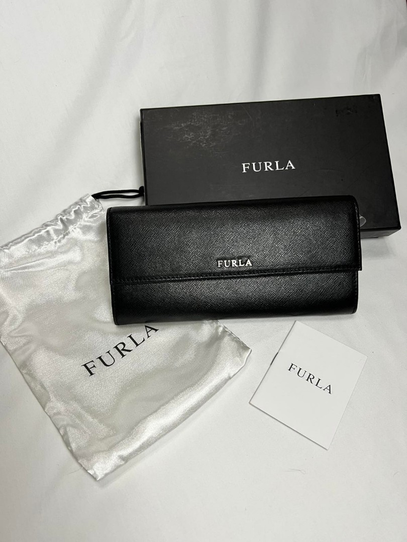 Furla long trifold wallet, Luxury, Bags & Wallets on Carousell