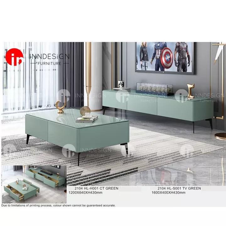 grey/green TV Console / tv cabinet, Furniture & Home Living, Furniture ...