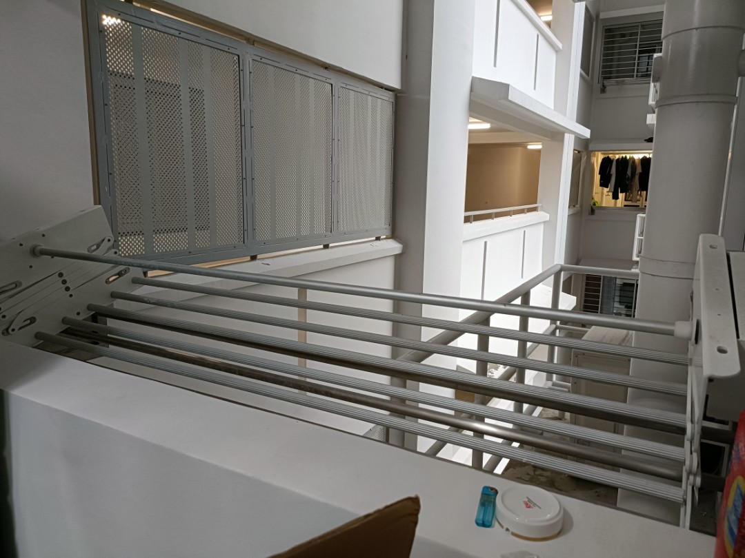 HDB clothing hanging rack, Furniture & Home Living, Furniture, Other ...
