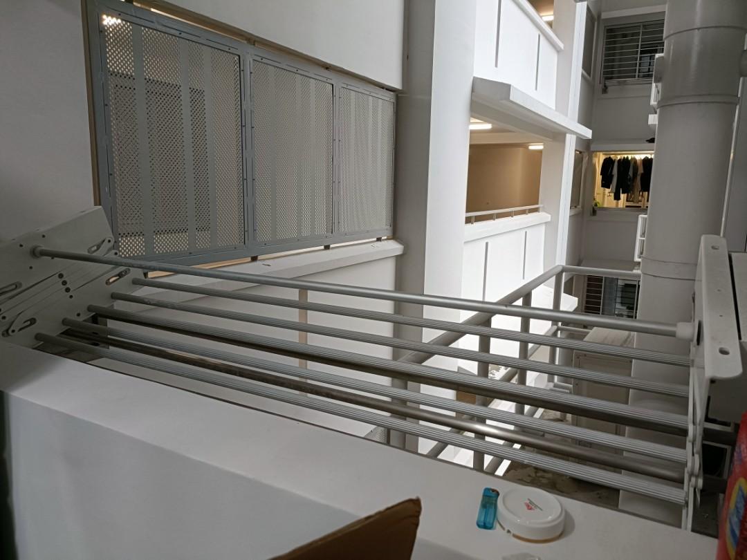 HDB clothing hanging rack, Furniture & Home Living, Furniture, Other ...