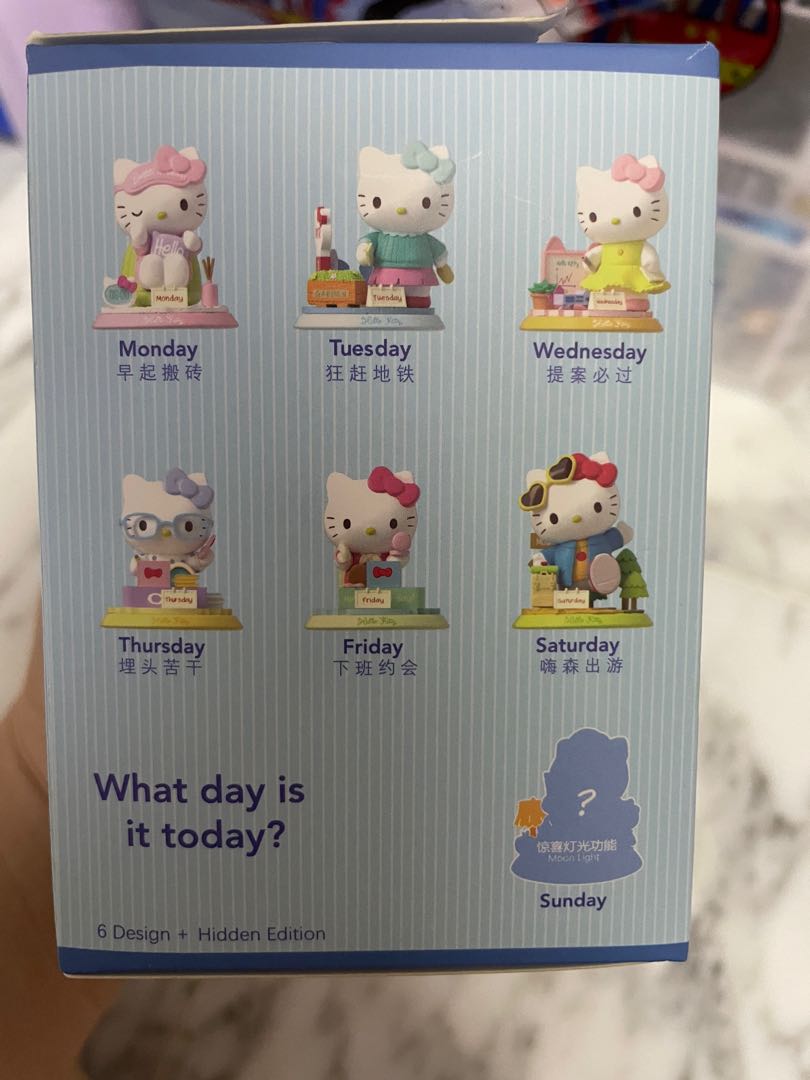 Hello Kitty Lovely week - Monday & Friday, Hobbies & Toys, Toys & Games ...