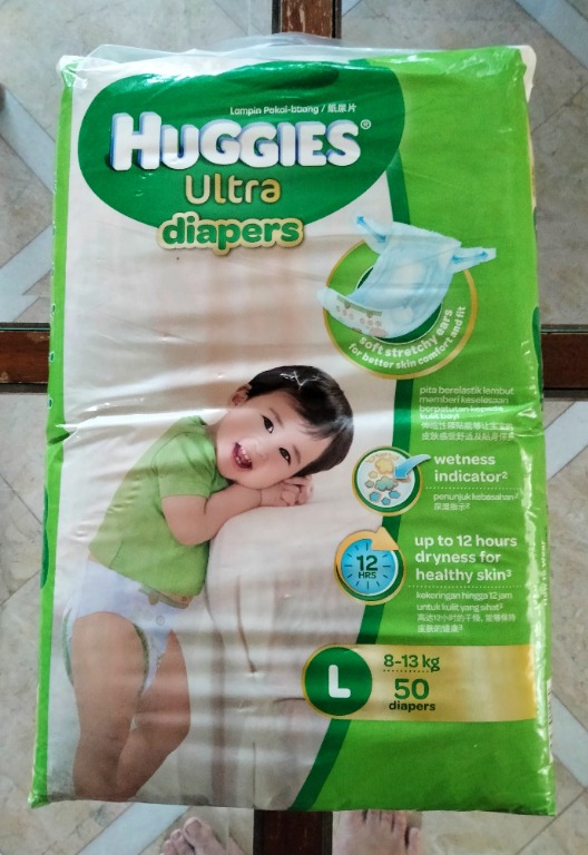 HUGGIES ULTRA SOFT DIAPERS L50 (1 PACK), Babies & Kids, Maternity Care ...