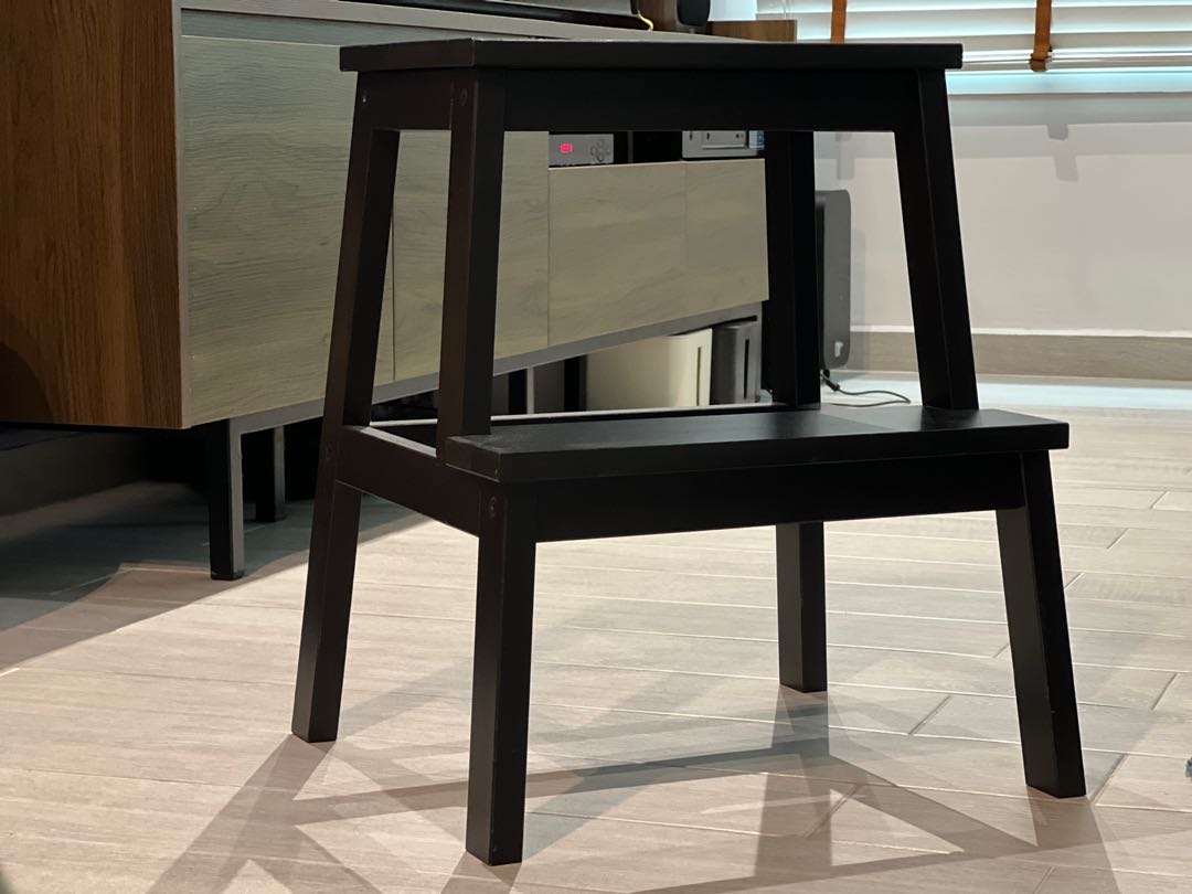 IKEA BEKVAM Step stool (Black), Furniture & Home Living, Furniture ...