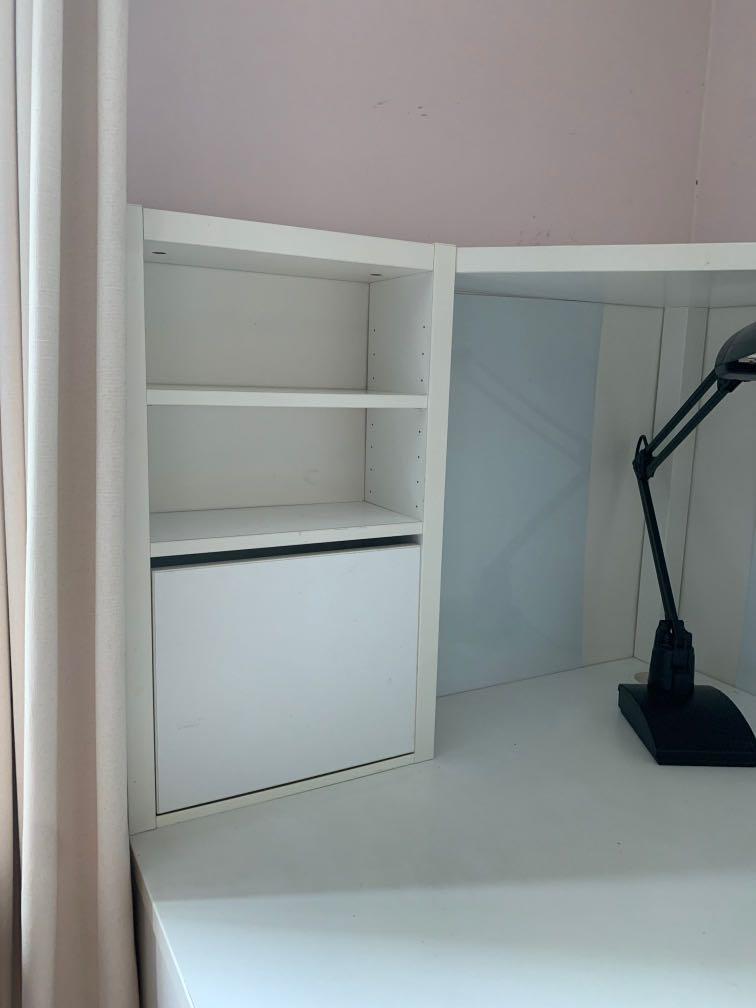 IKEA Micke Corner Desk, white, 100x142 cm, Furniture & Home Living ...