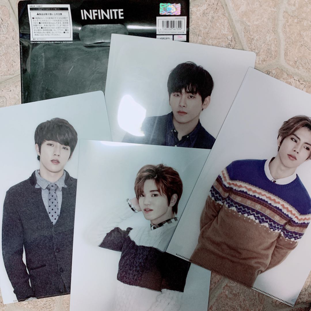 INFINITE Official Merchandise - Dilemma Japan Tour Clear File, Hobbies ...