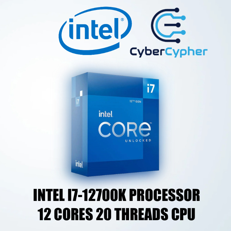 Intel i7-12700K Processor 12 Cores 20 Threads CPU, Computers & Tech, Parts & Accessories ...
