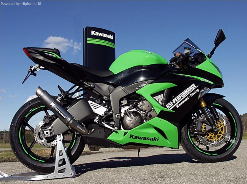 Kawasaki Ninja ZX-6R (2013-2016) Bodis GP1 Full Titanium Slip On ...