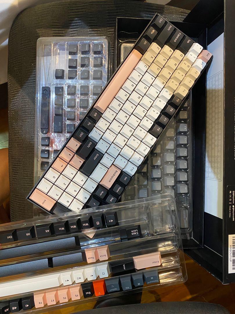 Keychron K4 V2 with pink caps, Computers & Tech, Parts & Accessories ...