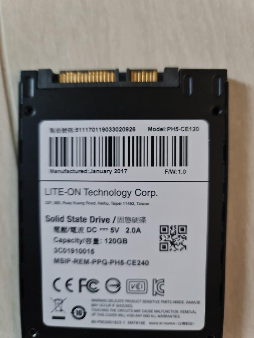 Liteon SSD 120gb, Computers & Tech, Parts & Accessories, Computer Parts ...