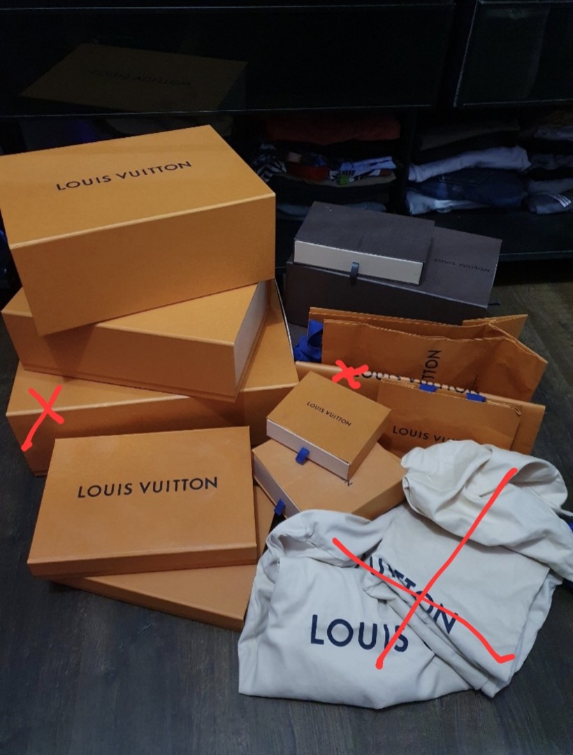 Louis Vuitton (LV Boxes and Paper Bag), Luxury, Bags & Wallets on Carousell