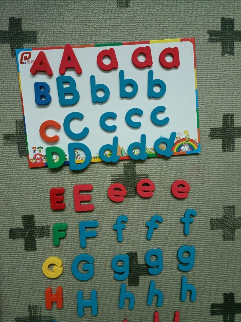 Magnets letters( 2 Capital letter and 3 small letter each, total 130 ...