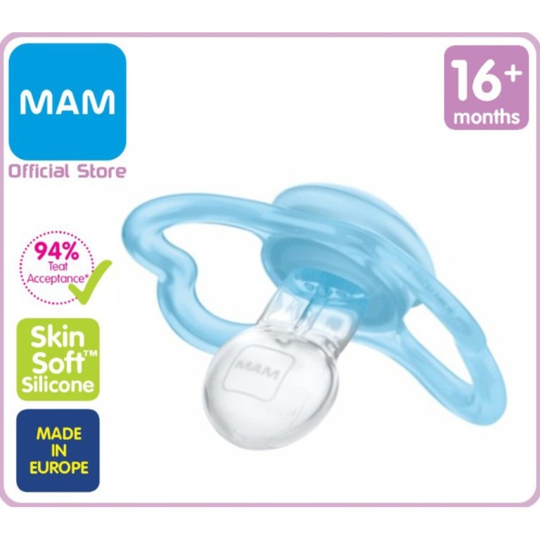 MAM Supreme Pacifier 6+ Months, Orthodontic Baby Soother with Self ...