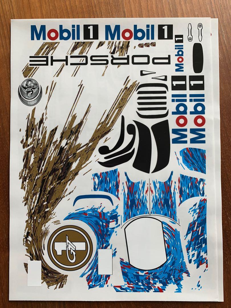 Tamiya: MCI decal for Mobile 1 Porsche GT1 1/10 scale, 興趣及遊戲, 玩具 & 遊戲類 ...