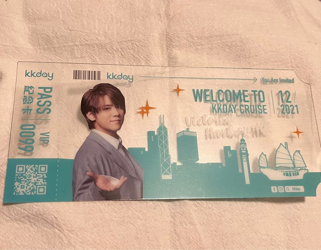 姜濤MIRROR KKDAY 透明票根 $40, 興趣及遊戲, 收藏品及紀念品, 韓流 - Carousell
