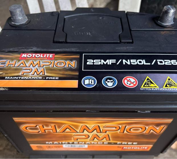 Motolite Car Battery 2SM, Car Parts & Accessories, Engine and Aircon ...