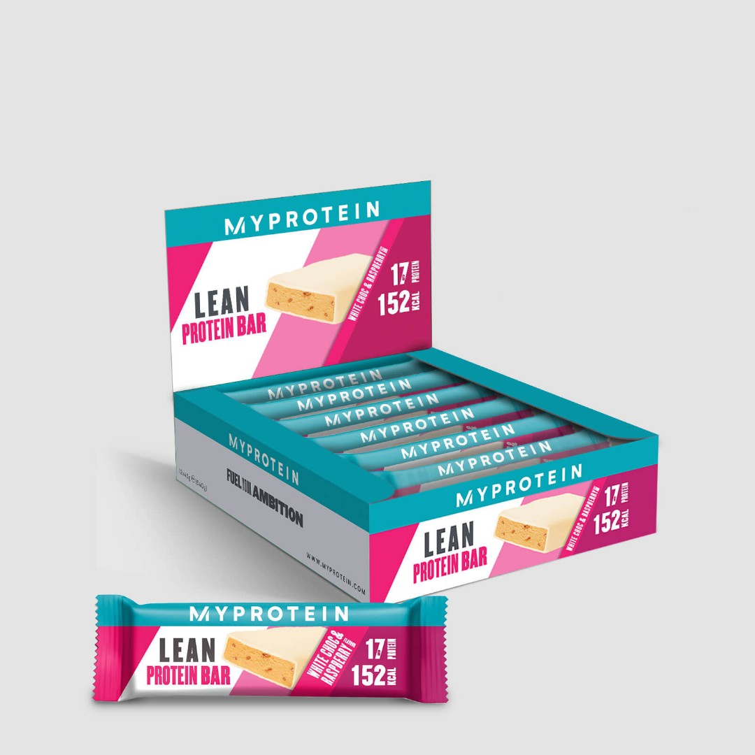 MYPROTEIN Lean Protein Bar (white choc & raspberry), Food & Drinks ...