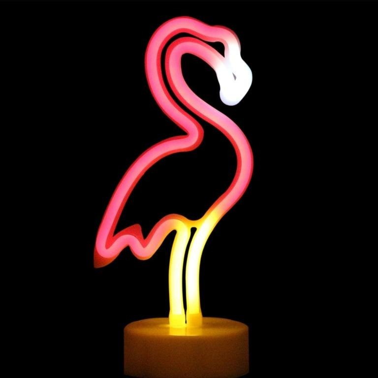 Neon Night Light, Flamingo LED Neon Signs Night Light Neon Lights Neon ...