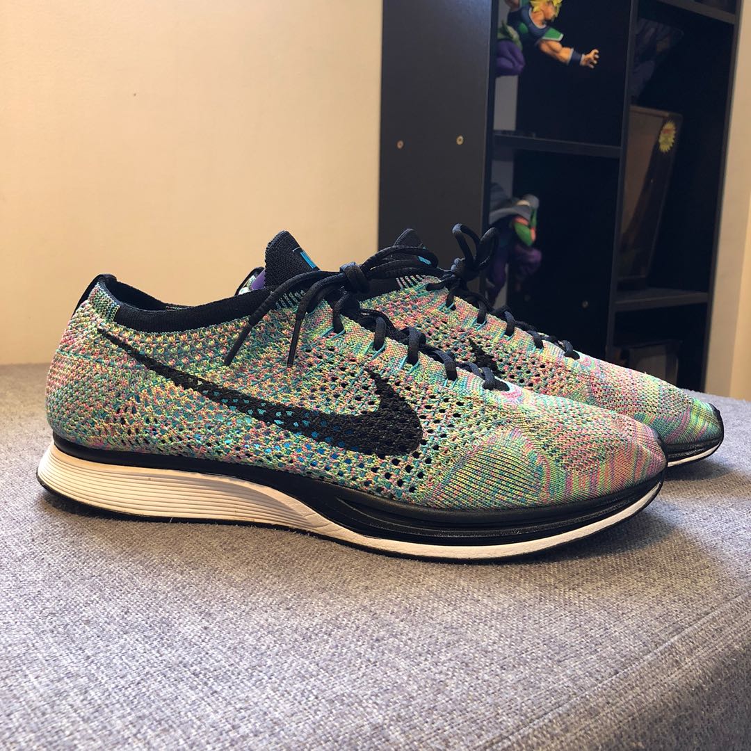 Nike tri tone flyknit races, Men's Fashion, Footwear, Sneakers on Carousell