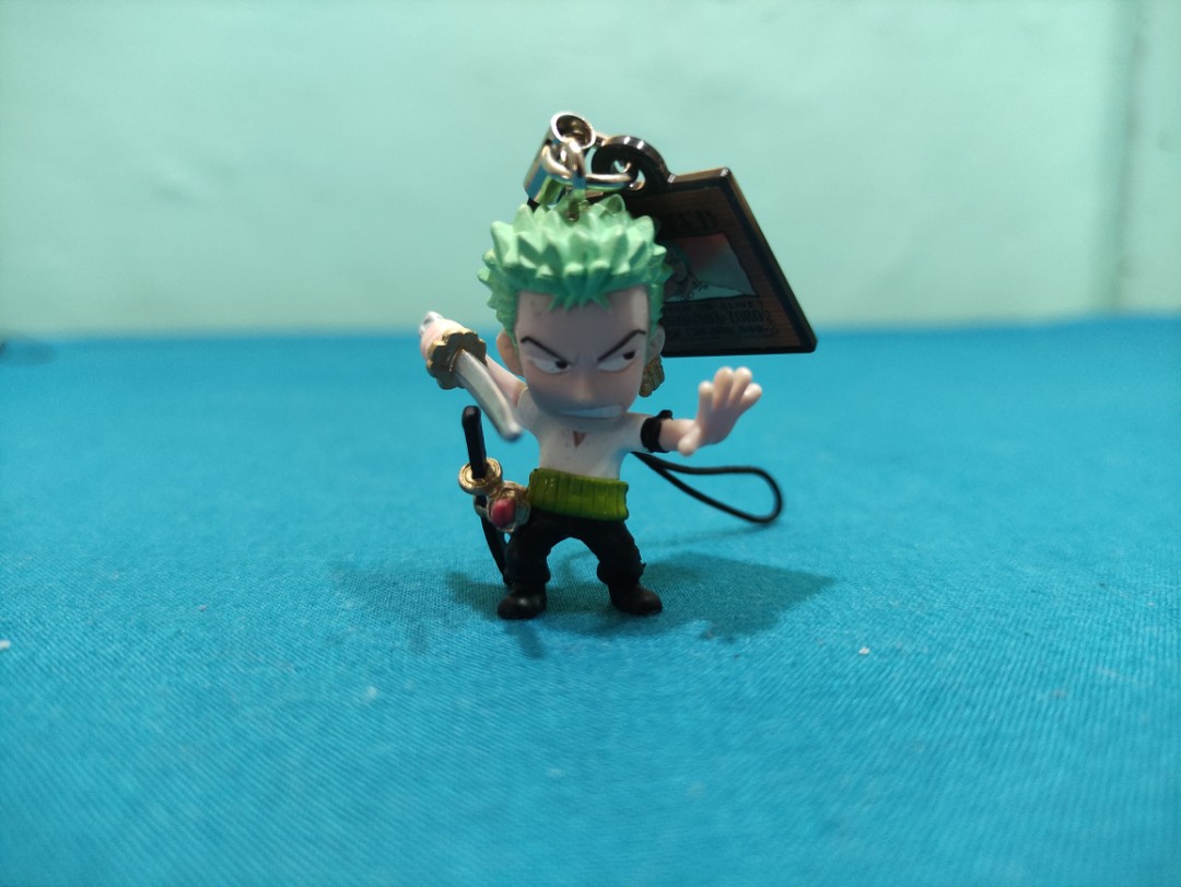 One Piece Wanted Zoro Mini Figure Charm Keychain, Hobbies & Toys, Toys ...