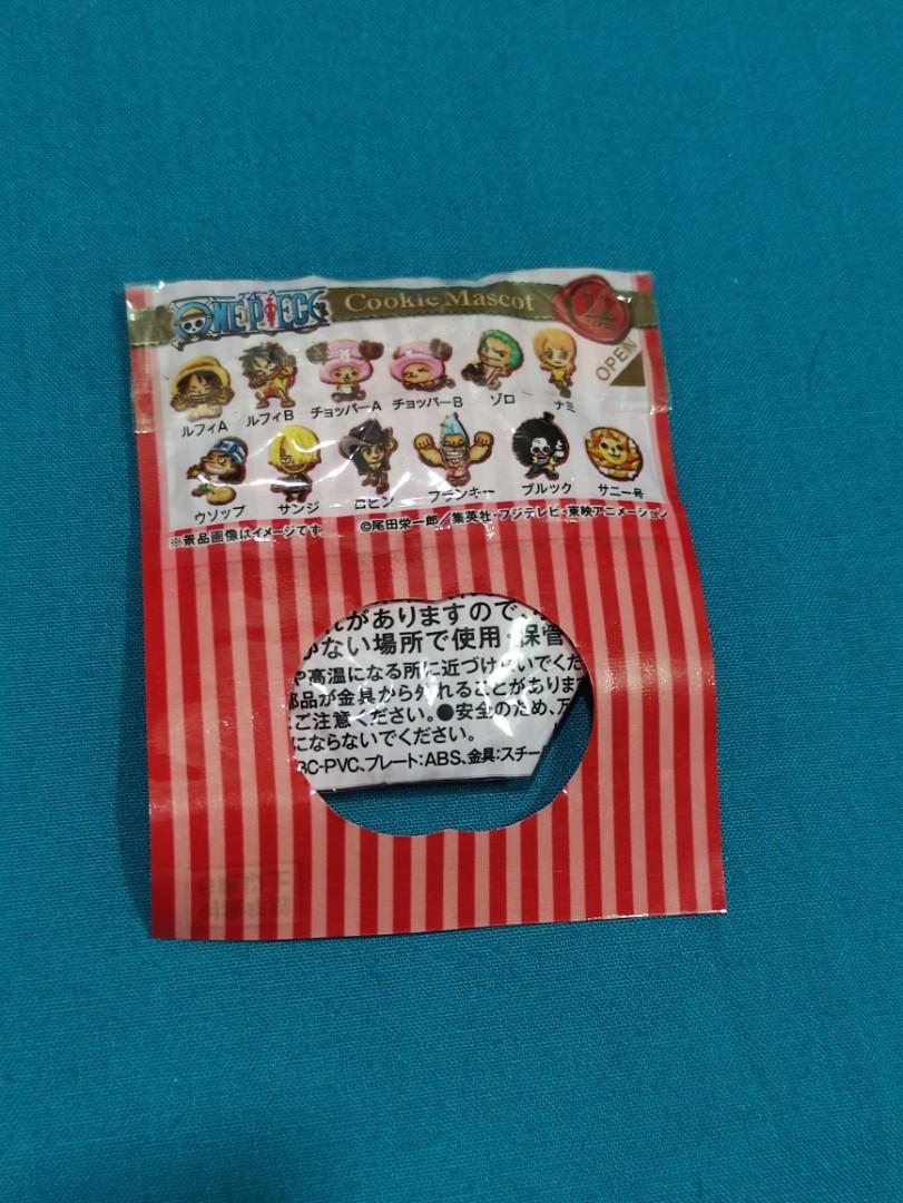 One Piece x Lipton collab Luffy Cookie Mascot Mini Charm Keychain ...