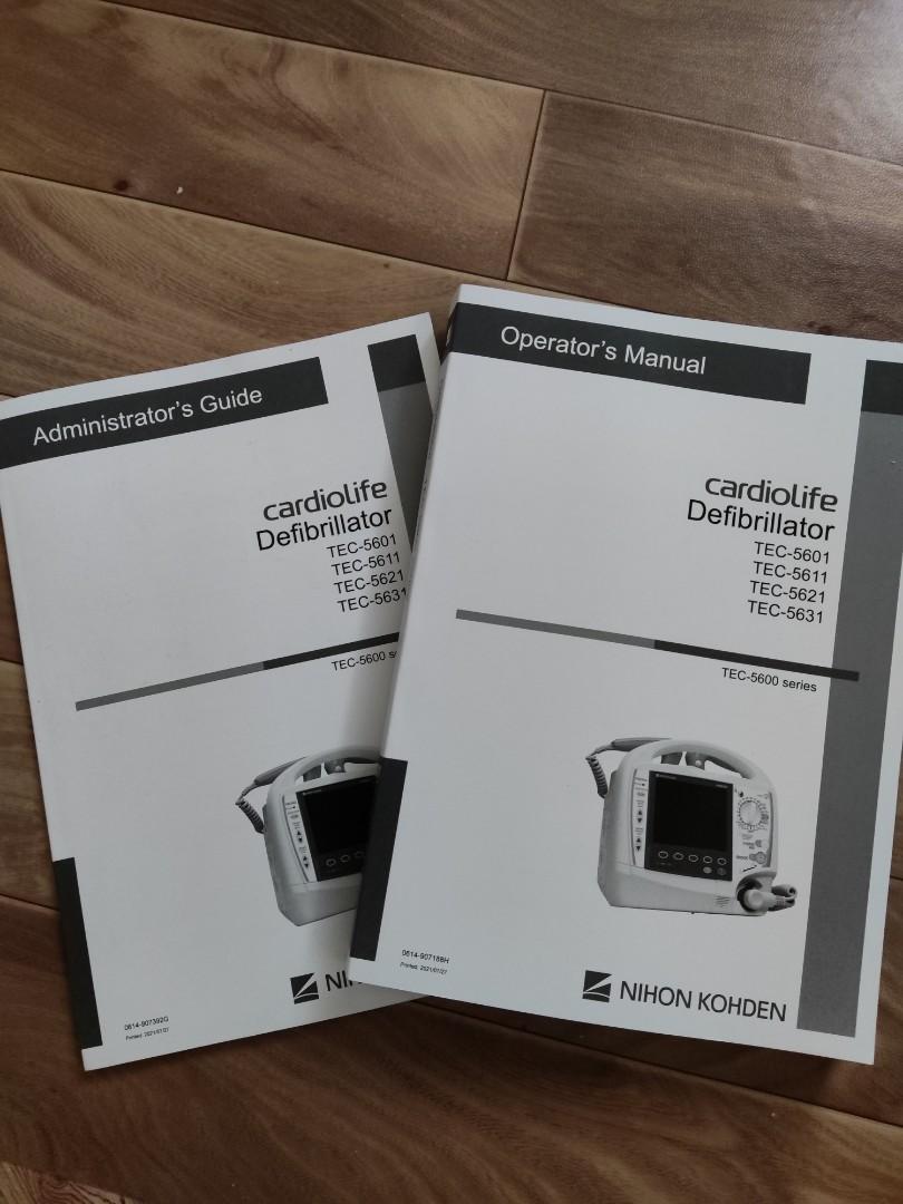 OPERATION MANUAL CARDIOLIFE DEFIBRILLATOR TEC 5601/5611/5621/5631 ...