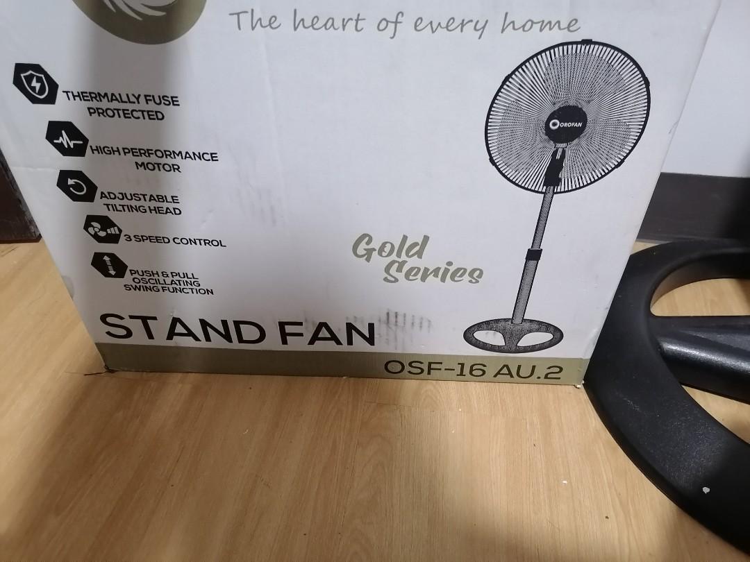 Orofan stand fan Bn and sealed, Furniture & Home Living, Lighting ...