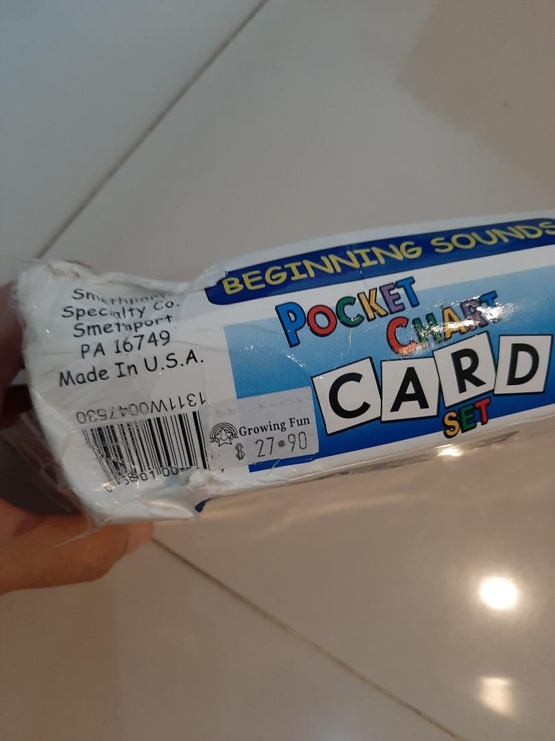 Beginning sounds pocket chart card, Buku & Alat Tulis, Buku Pelajaran ...