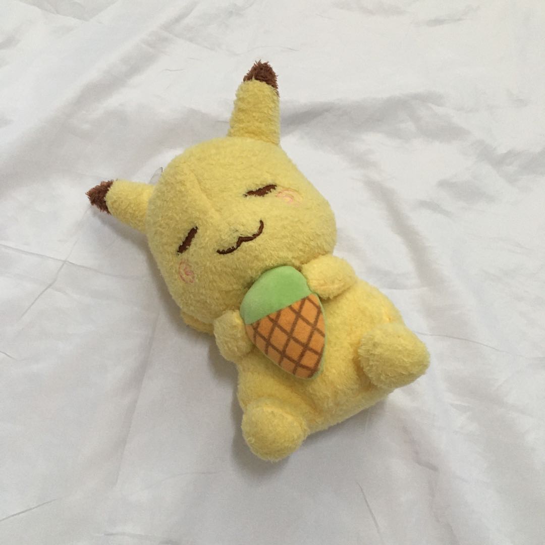 Pokemon Pikachu Fluffy Plush Toy, Hobbies & Toys, Toys & Games on Carousell