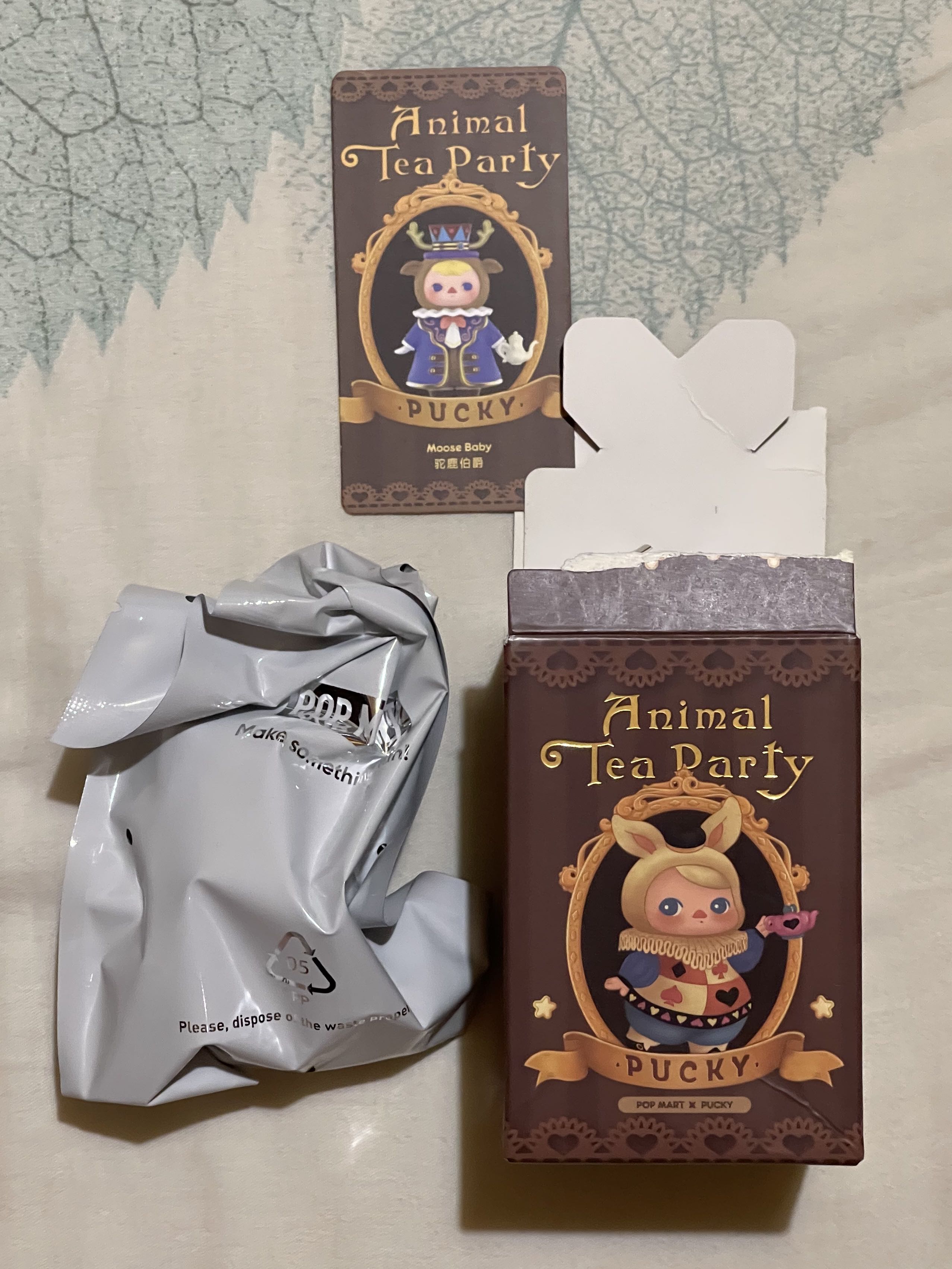 PopMart Pucky Animal Tea Party Moose Baby, Hobbies & Toys, Toys & Games ...