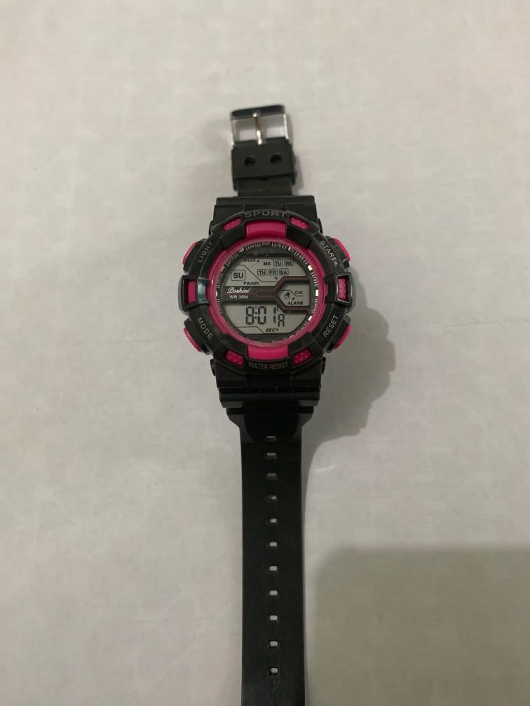 Poshini Gray And Pink Water 30 m Resist Watch, Men's Fashion, Watches ...