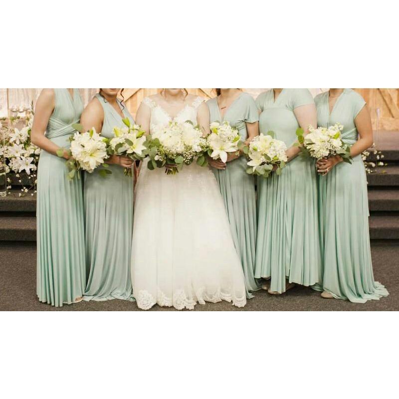 Sage Green Infinity Dress, Women's Fashion, Dresses & Sets, Evening ...