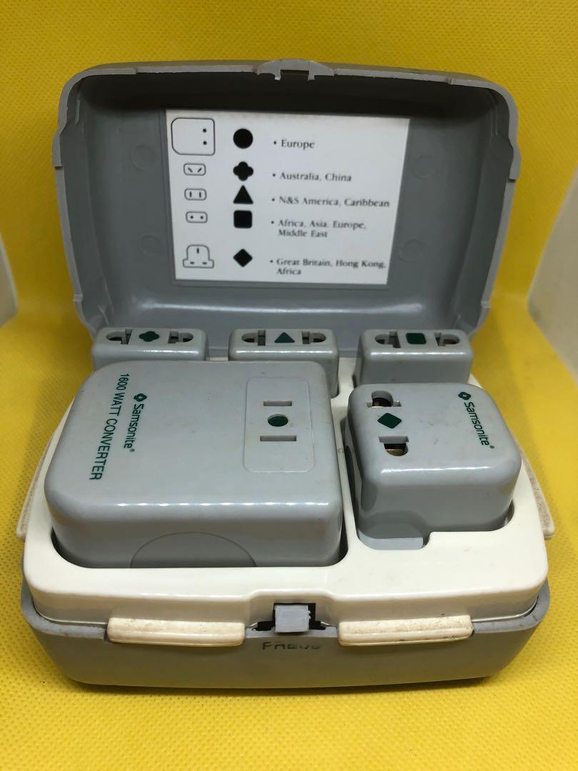 Samsonite Worldwide Converter/Adaptor Kit, Looking For on Carousell