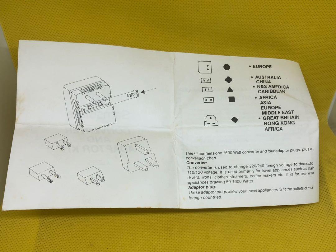 Samsonite Worldwide Converter/Adaptor Kit, Looking For on Carousell