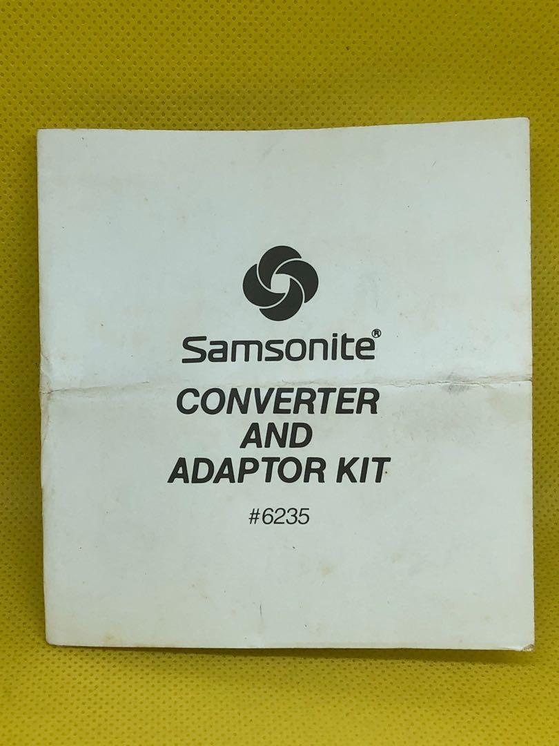 Samsonite Worldwide Converter/Adaptor Kit, Looking For on Carousell