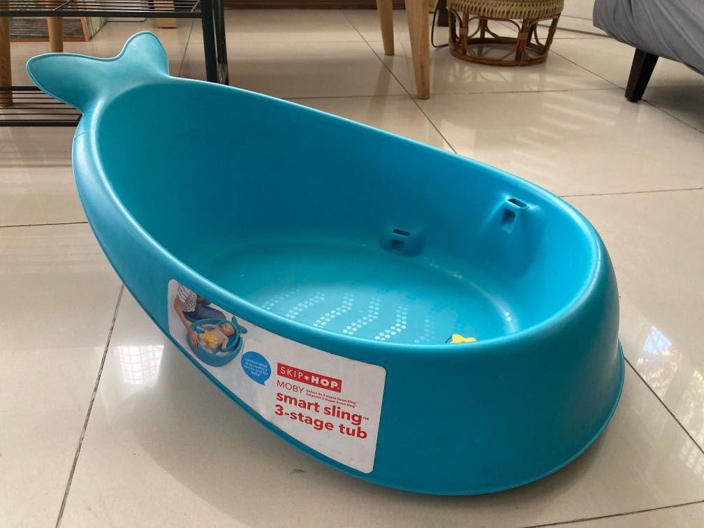 Skip Hop 3-stage tub, Babies & Kids, Bathing & Changing, Bathtub & Bath ...