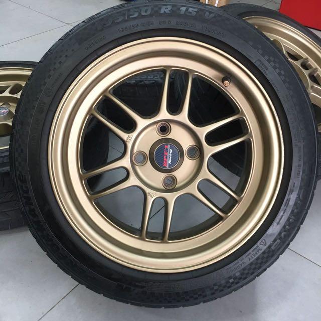 Sport Rim Enkei RPF1 15 7JJ PCD100, Auto Accessories on Carousell