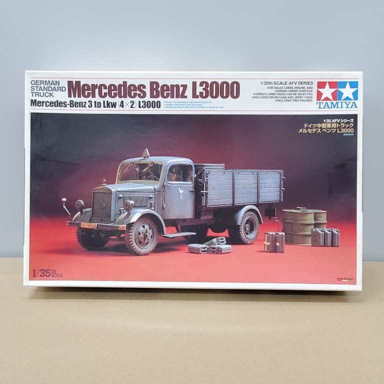 全新絕版Tamiya田宮雙星32402-1/35-德國標準貨車奔馳 L3000 / German Standard Truck ...
