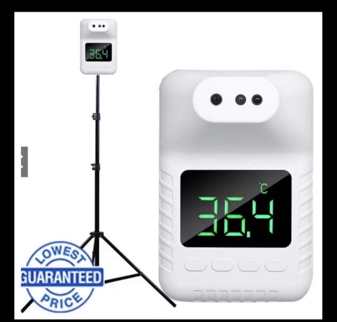 Thermal scanner with stand, Health & Nutrition, Thermometers on Carousell