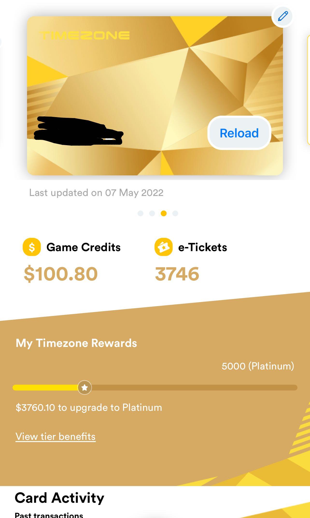 Timezone gold card, Video Gaming, Gaming Accessories, Game Gift Cards ...