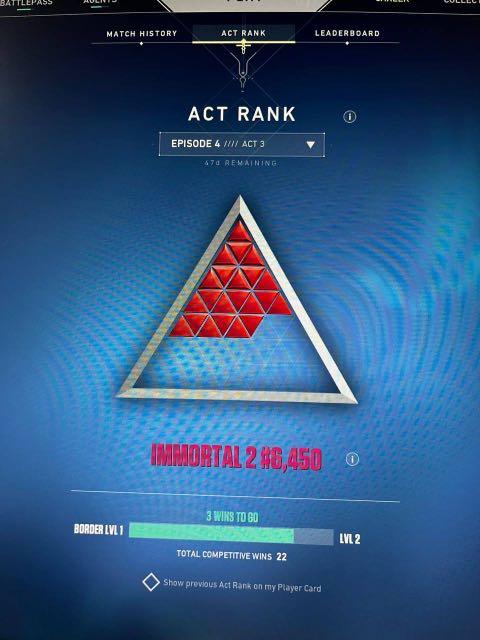 Valorant Immortal 3 Account, Video Gaming, Video Games, Others on Carousell