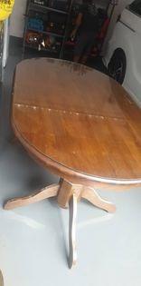 VINTAGE NARRA OVAL DINING TABLE WITH GLASS TOP, Furniture & Home Living ...