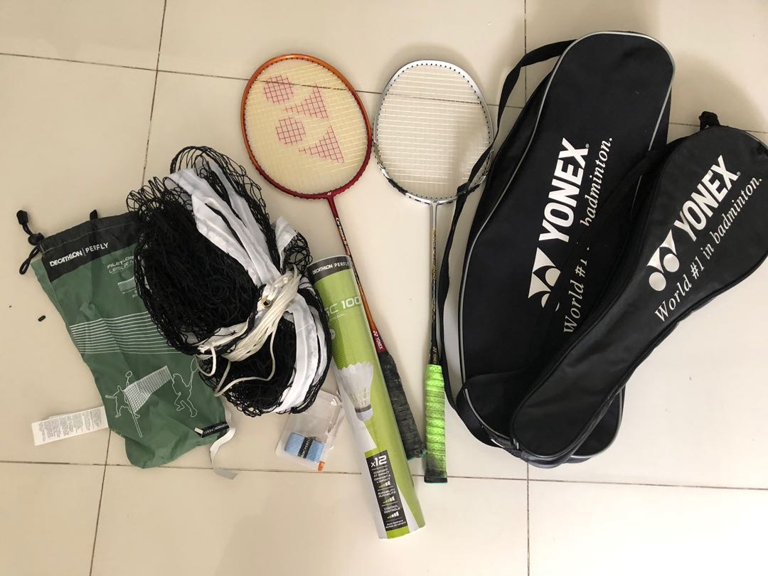 Yonex badminton sets / badminton racket + net +shuttlecock, Sports ...