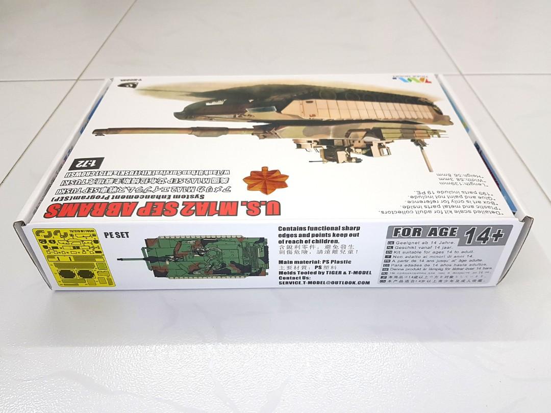 1/72 T-Model #TK7310S US M1A2 SEP Abrams TUSK 1 w/ M151 Crows II ...