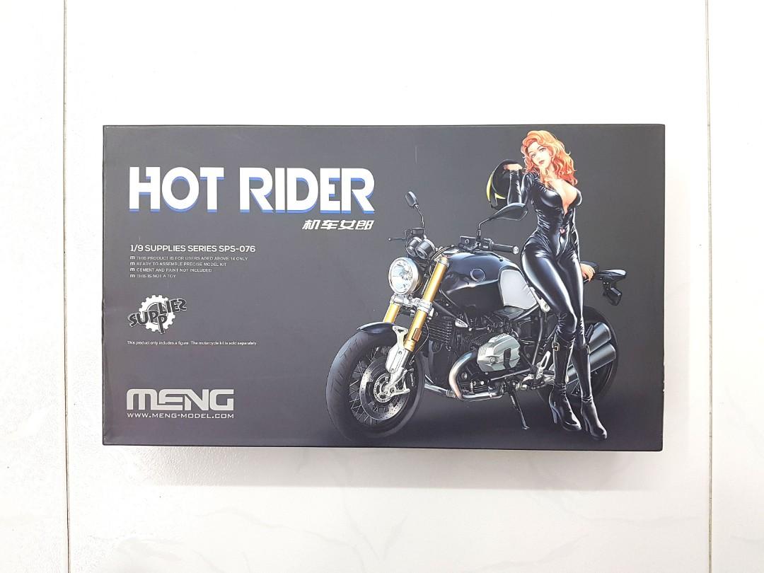 1/9 #SPS-076 Meng Hot Rider - Highly detailed sculpt *Sealed in Box* (Sports Motor Bike Plastic ...