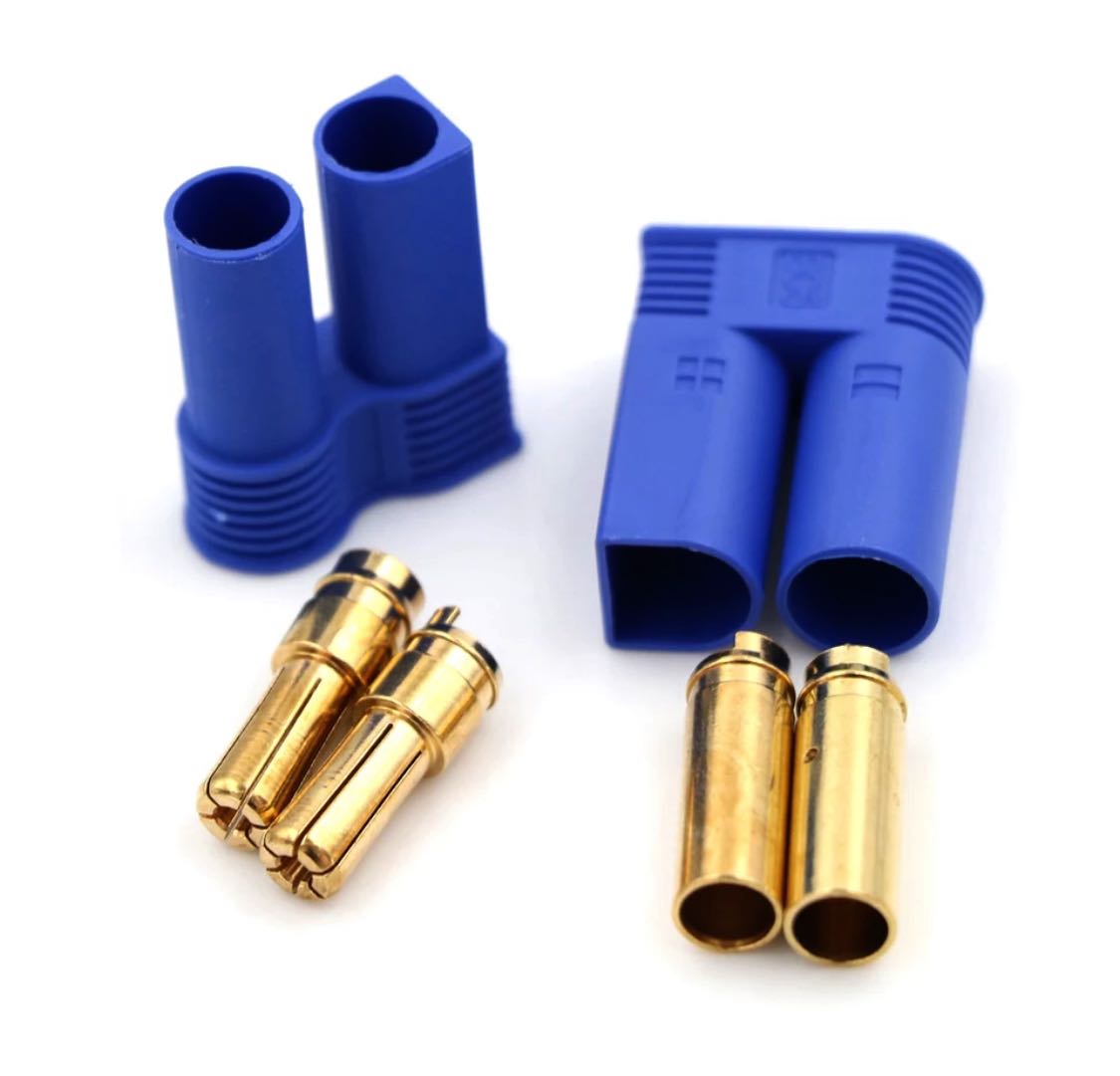 ** EC5 Bullet Connectors Plugs Adapters Male / Female Losi Style 5mm 1 ...