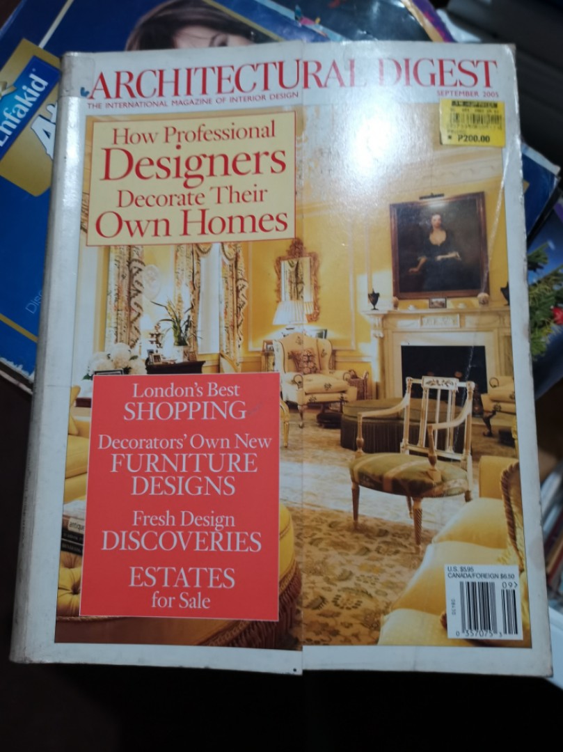 Architectural Digest 2005, Hobbies & Toys, Books & Magazines, Magazines ...