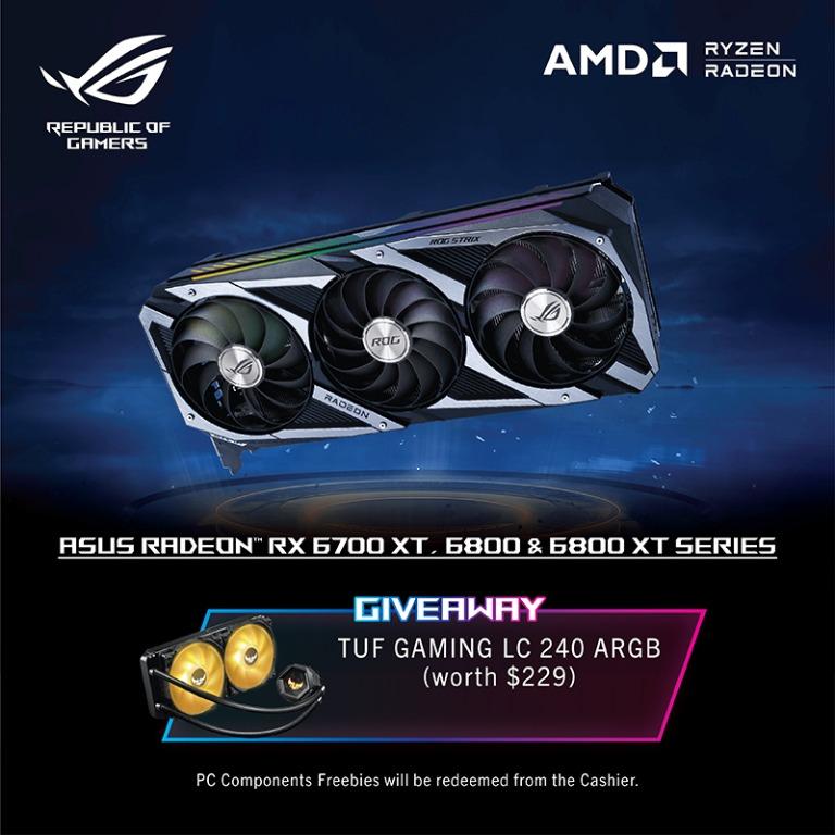 ASUS ROG Strix LC RX 6900 XT ( 6900XT 6800XT 6800 6700XT 6600XT 6600 ...