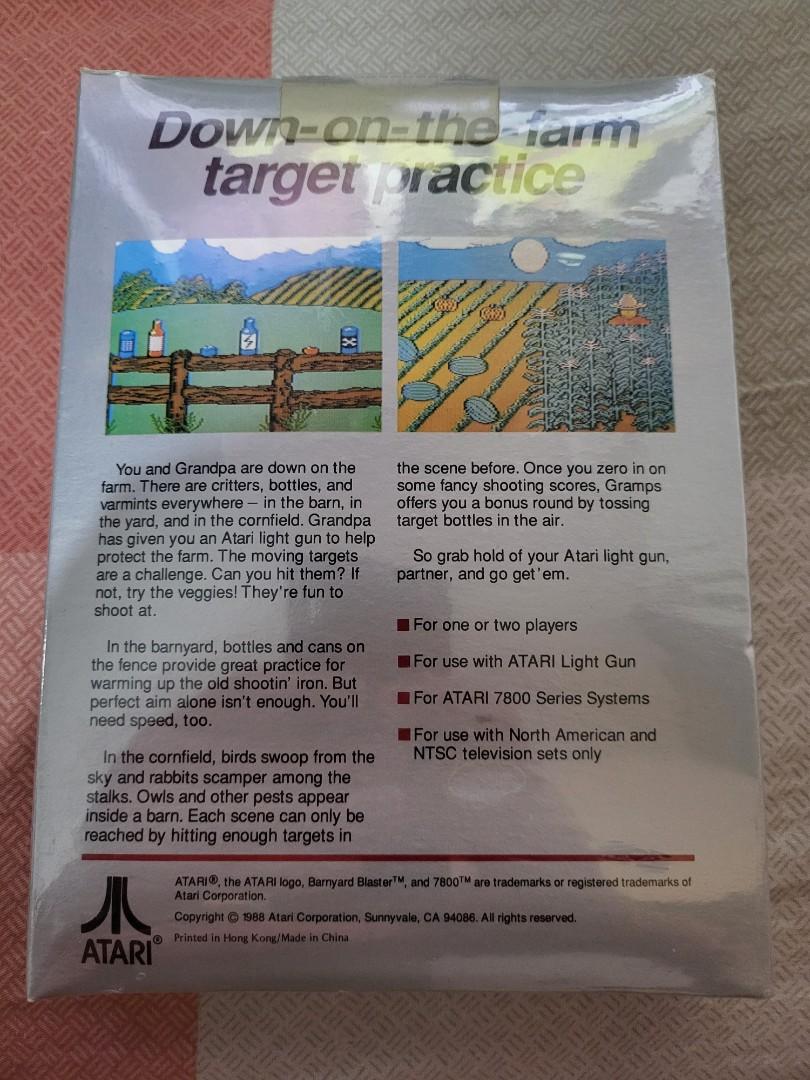 Atari 7800 barnyard blaster, 其他, 其他 - Carousell